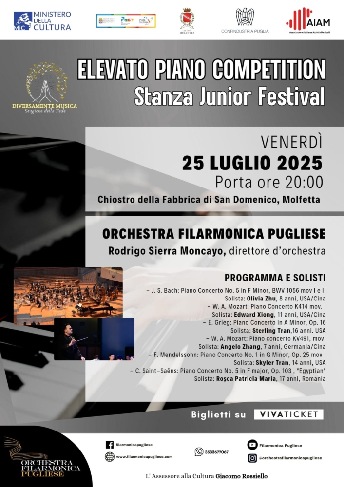 Quindici Molfetta - Il prestigioso concorso pianistico elevato Piano ...